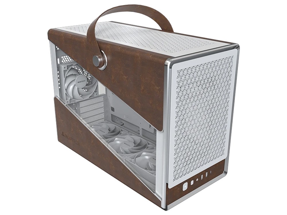 Montech Heritage Pro Leather & Metal Micro-ATX Case - White [Heritage ...