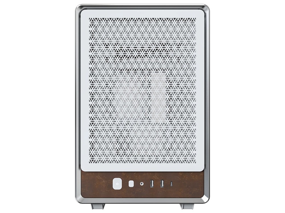 Montech Heritage Leather & Metal Micro-ATX Case - White [Heritage (W)]