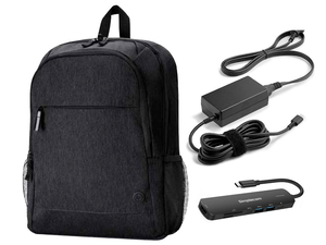 HP Prelude Recycle 15.6" Backpack + Simplecom USB-C 7-in-1 Docking ...