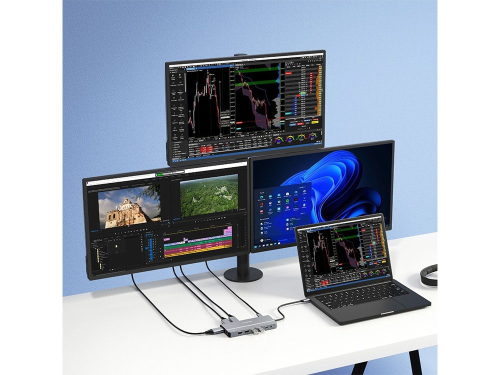 MBeat Elite X14 Triple 4K Display Multi-Port USB-C Hub [MB-UCD-X14]