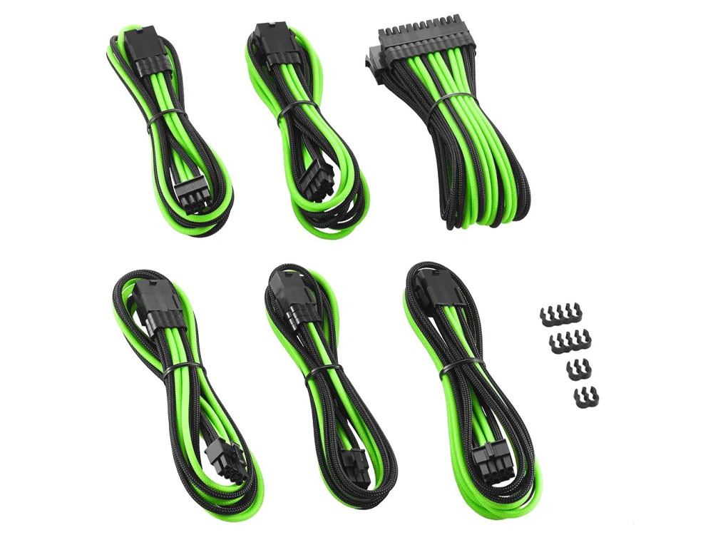 CableMod Pro ModMesh Cable Extension Kit - Black + Light Green [CM-PCAB ...