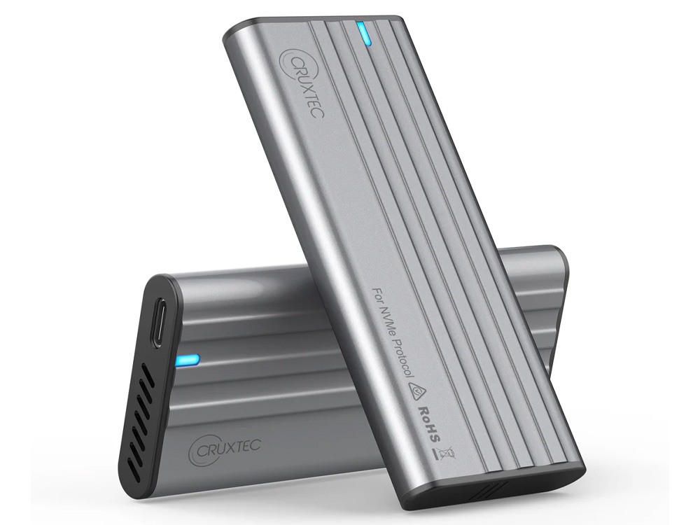 Cruxtec M2N-10G-SG 10Gbps NVMe M.2 SSD Enclosure [M2N-10G-SG]