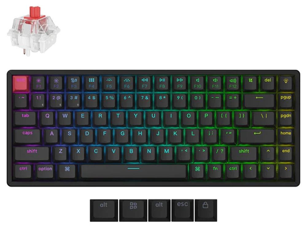 Keychron K2v3 QMK RGB Aluminium Frame Wireless Red Switch Mechanical ...