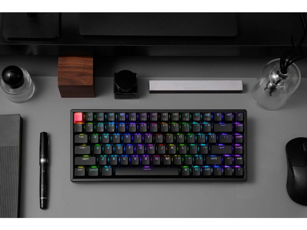 Keychron K2v3 QMK RGB Aluminium Frame Wireless Red Switch Mechanical ...