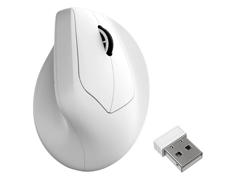 Keychron M5 Bluetooth / 2.4G 8000Hz Wireless Ergonomic Mouse - White ...
