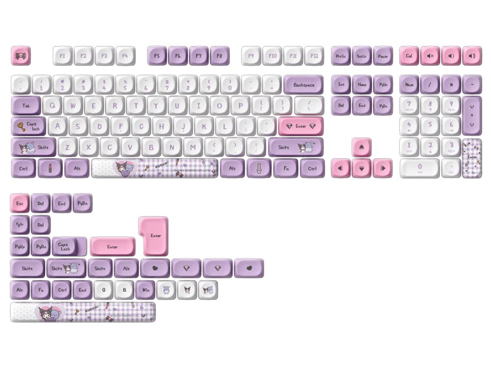Akko Kuromi MOA Profile Keycap Set (138-key) [6925758631563]