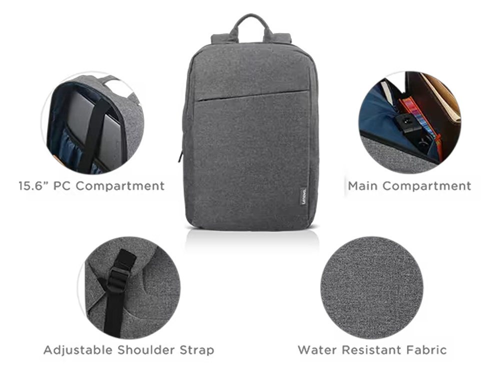 Lenovo B210 15.6 Laptop Casual Backpack - Grey [GX40Q17227]