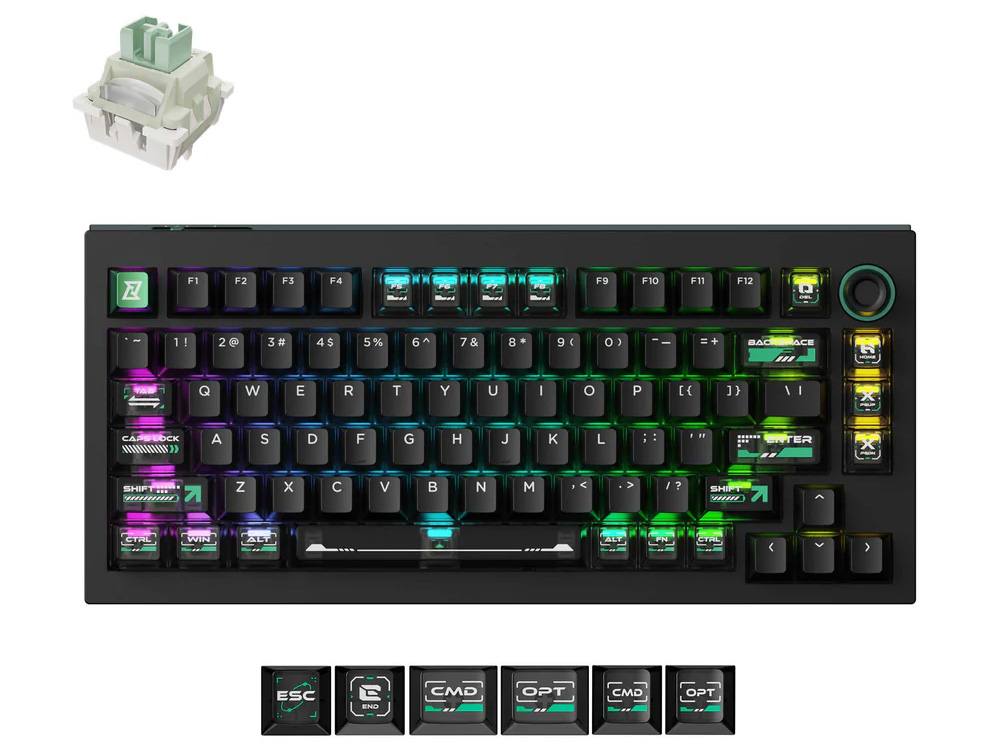 Keychron Lemokey L5 HE USB-C Lemokey Ultra-Fast Lime Magnetic Switch ...