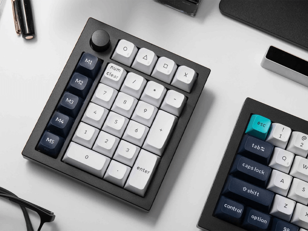 Keychron Q0 Max QMK/VIA Wireless Gateron Jupiter Red Switch Number Pad ...