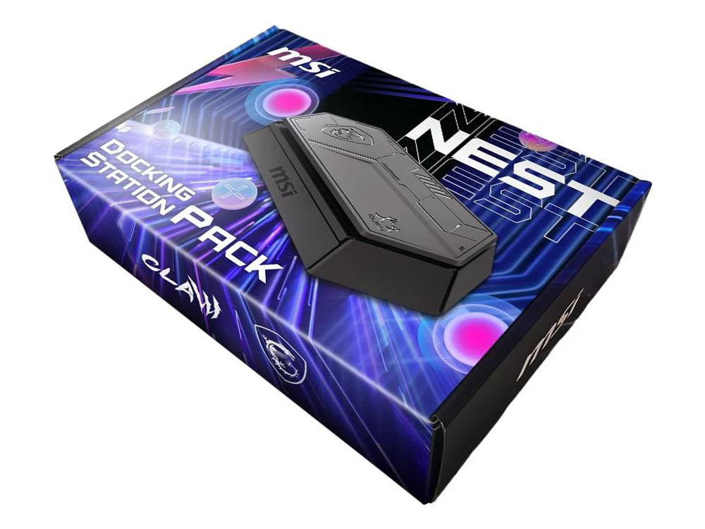 MSI Claw Nest Docking Station Pack with 100W Power Adaptor for Claw 8 ...
