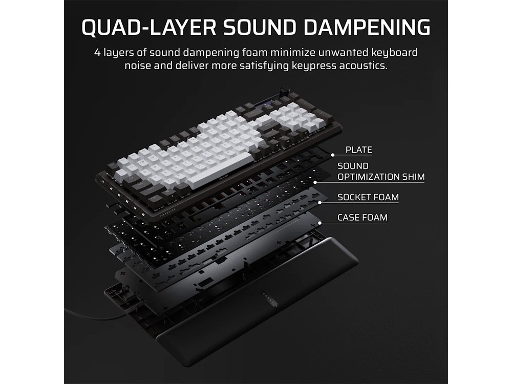 Corsair VANGUARD 96 MLX Pulse Switch Mechanical Gaming Keyboard - Dual ...
