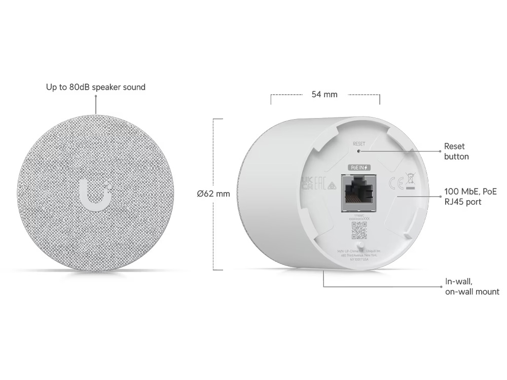 Ubiquiti PoE Smart Chime [UACC-Chime-PoE]