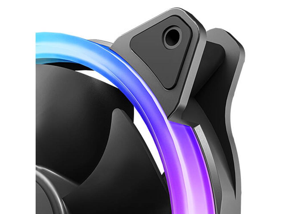Antec Neon 12 ARGB PWM 120mm Case Fan with ARGB Controller (3-Pack ...