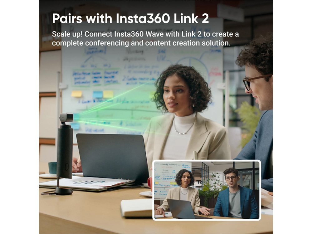 Insta360 WaveLink Soft Bundle - White (Insta360 Wave + Insta360 Link 2 ...