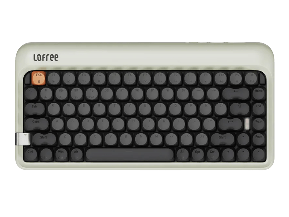 Lofree 1970s Tri-mode Wireless White LED Hot-Swap Retro Mechanical ...
