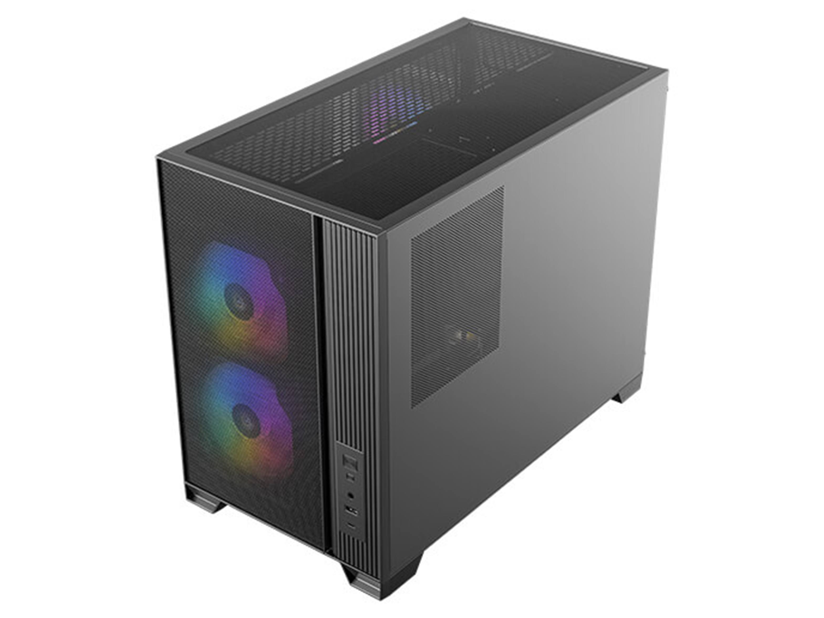 Antec FLUX M Compact Micro-ATX Mid-Tower Gaming Case - Black [FLUX M]