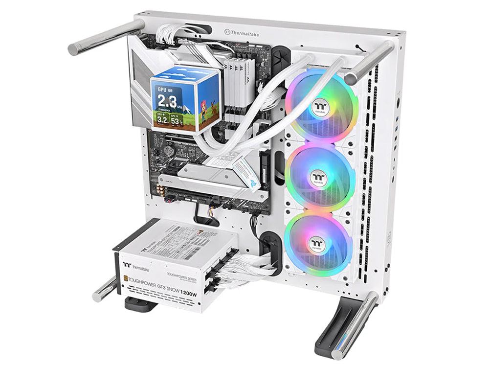 Thermaltake MINECUBE 360 Ultra ARGB 3.95" Quad-LCD Cube Display All-In ...