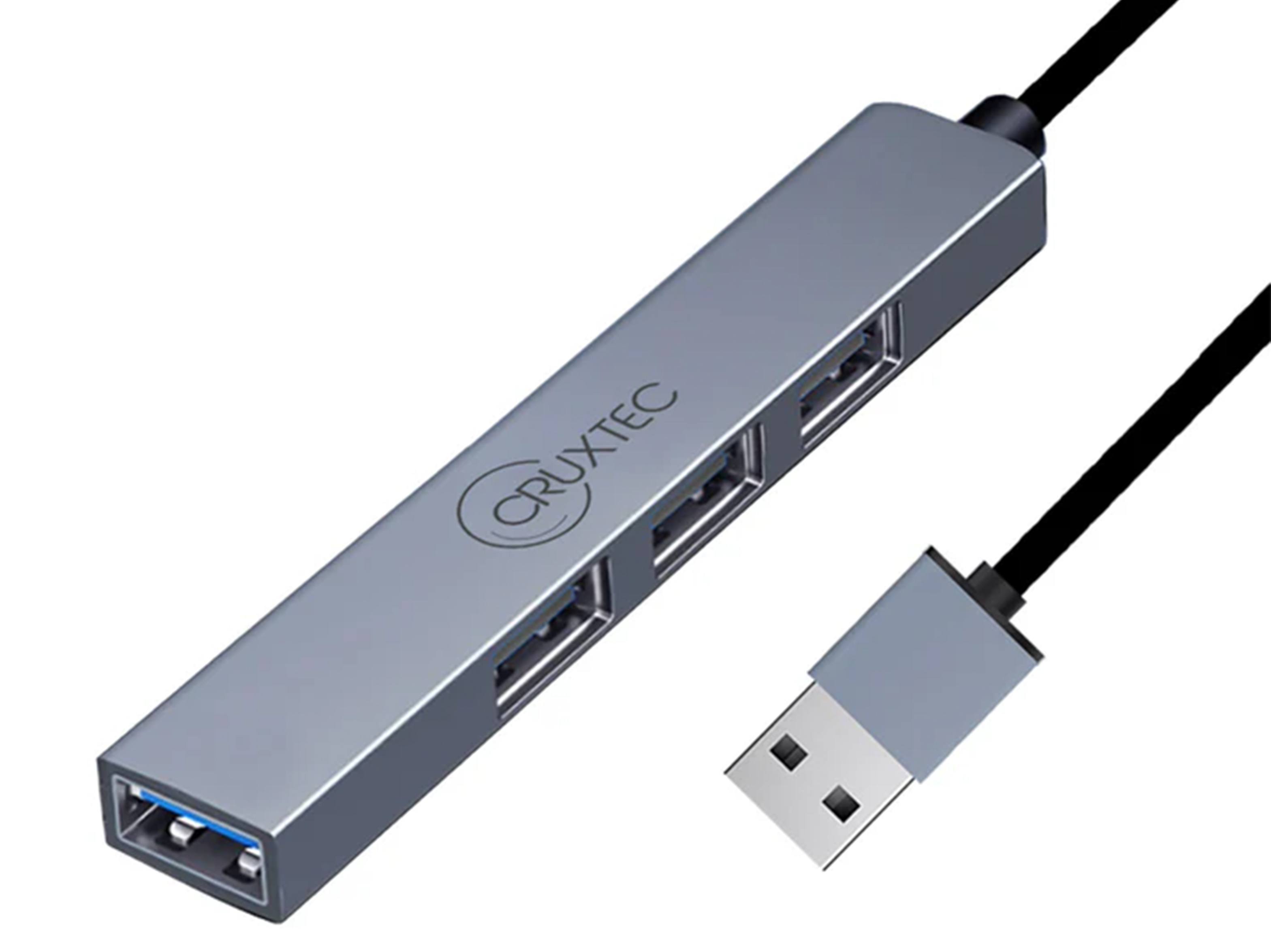 Cruxtec 4 Ports USB-A Hub [MU3-H4-SG]