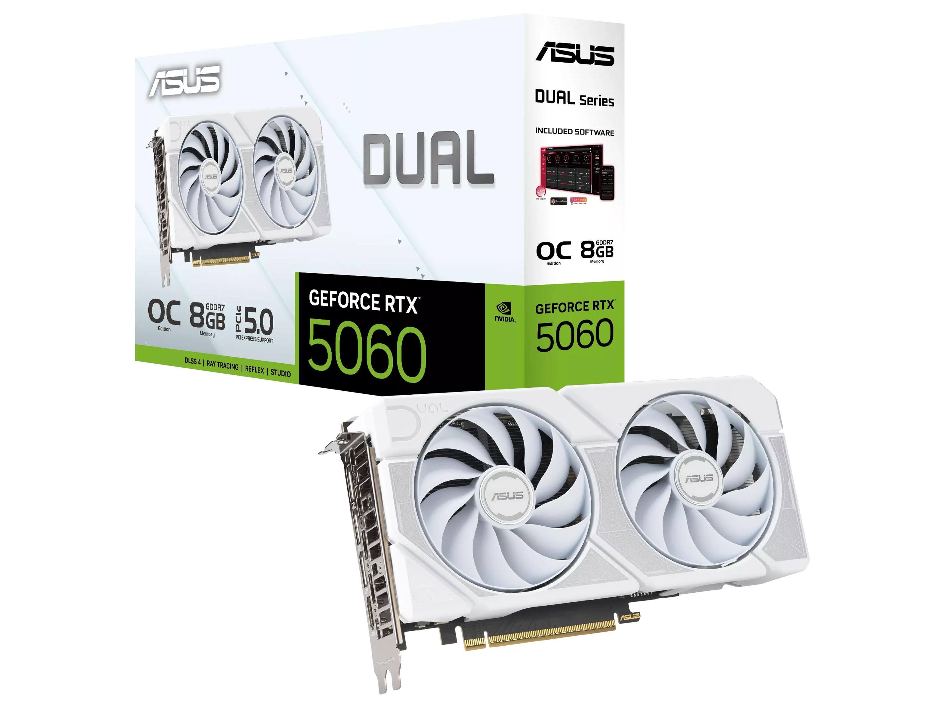 ASUS DUAL GeForce RTX 5060 OC 8G GDDR7 Graphics Card [DUAL-RTX5060-O8G ...