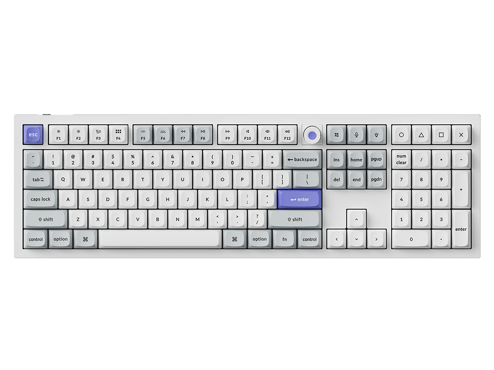Keychron Q6 HE 8K Fully Assembled Knob Ultra-Fast Lime Wired Magnetic ...