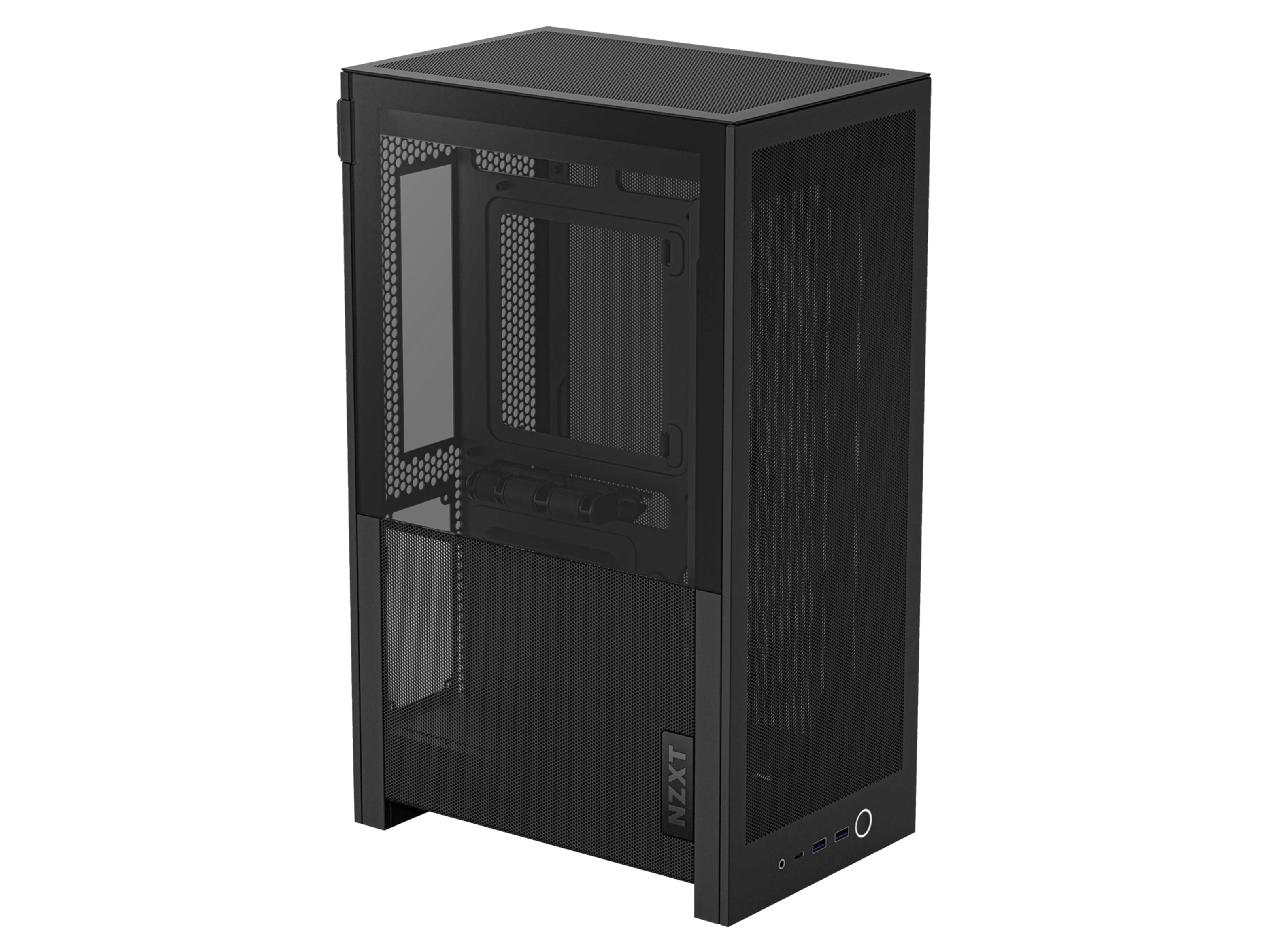 NZXT H2 FLOW 2026 Tempered Glass Side Panel Mini-ITX PC Case [CI-H21FB-01]