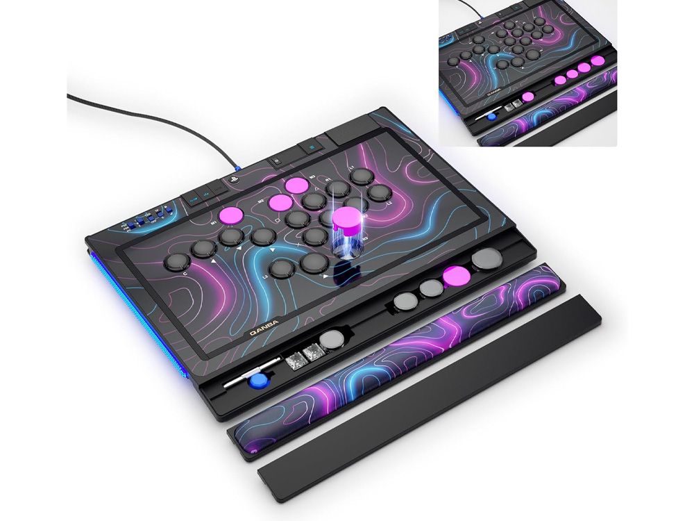 Qanba SAPPHIRE S1 Leverless Arcade Controller for PS5/PS4/PC [QGSAC]